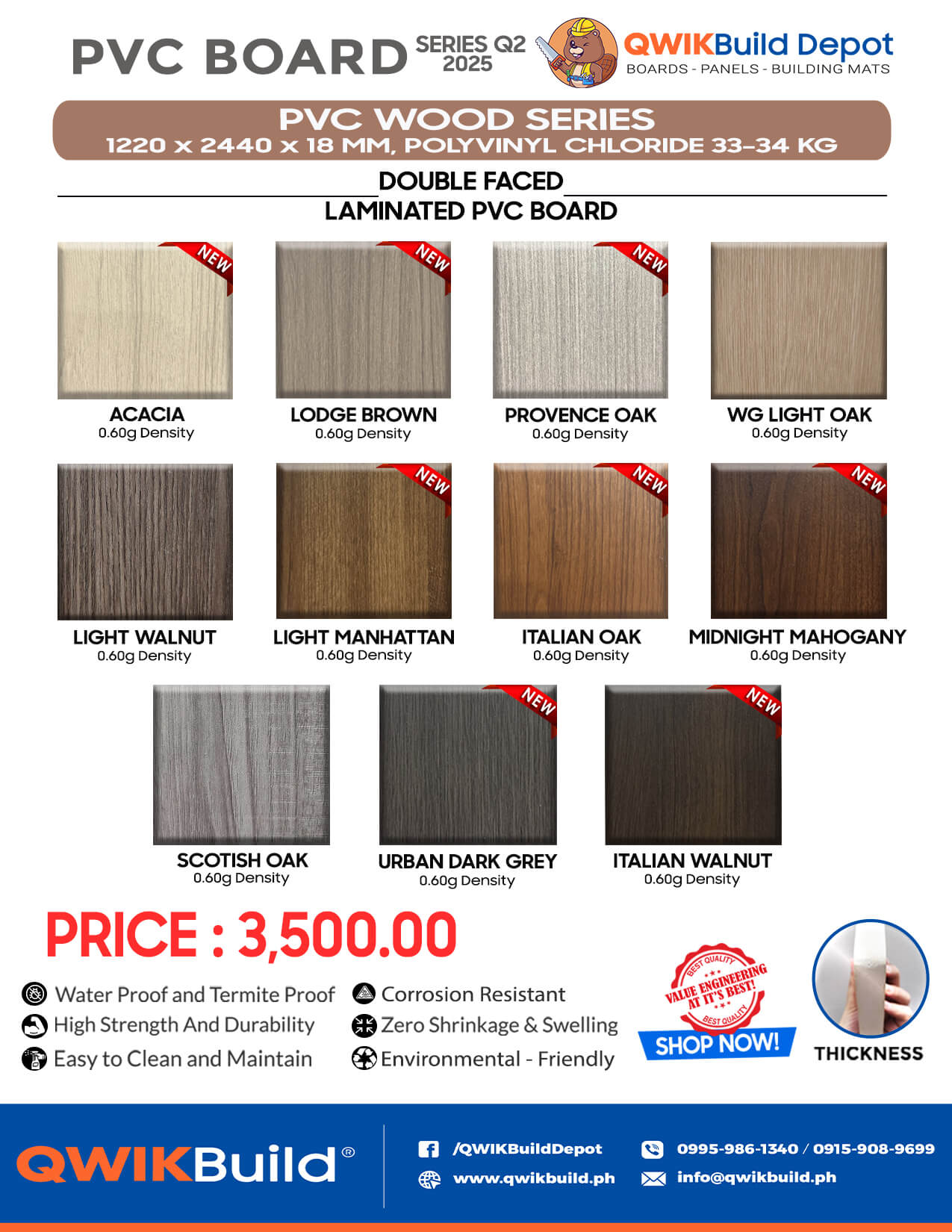 PVC Board - QWIKBuild Depot